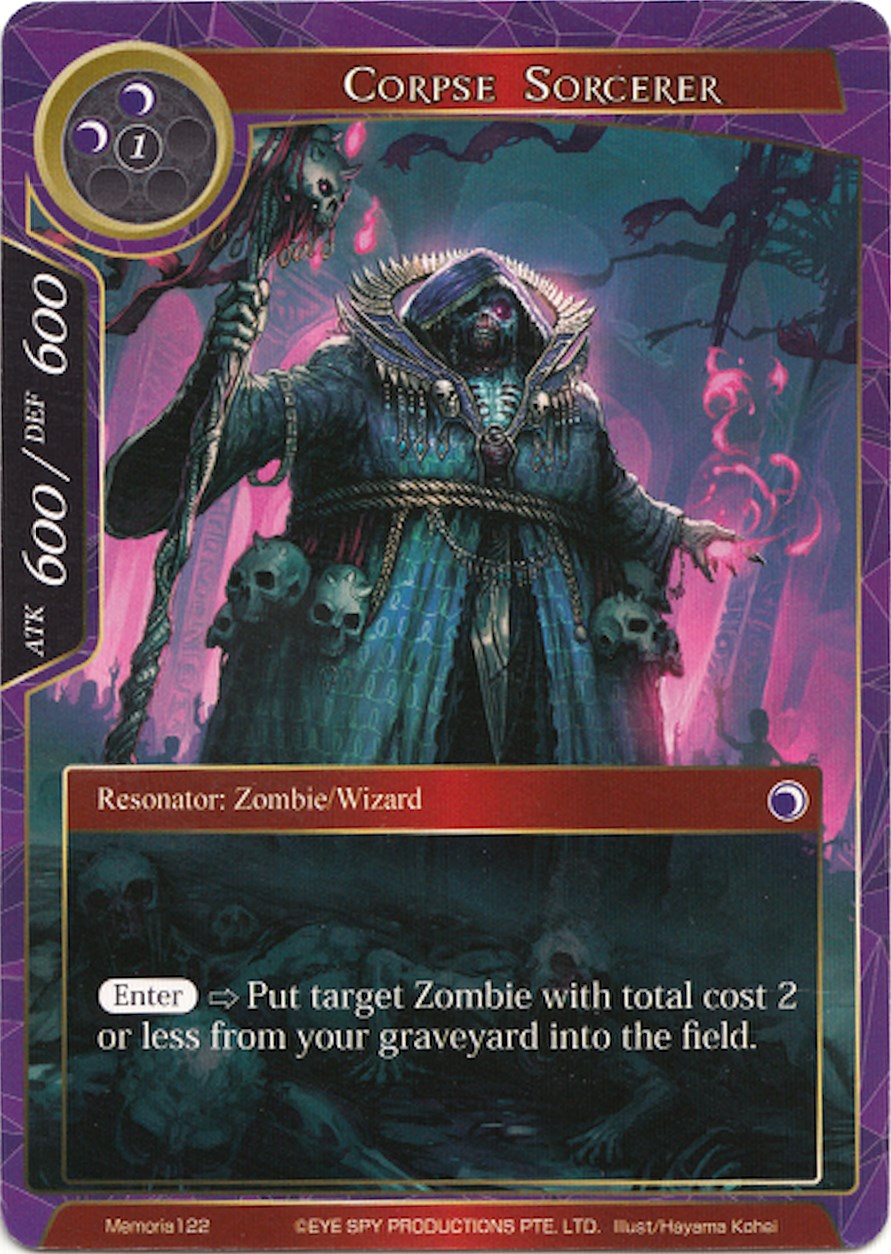 Corpse Sorcerer - Alice Origin Memoria Cards - Force of Will