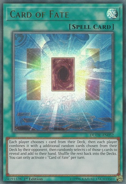 Card of Fate - Duel Overload - YuGiOh