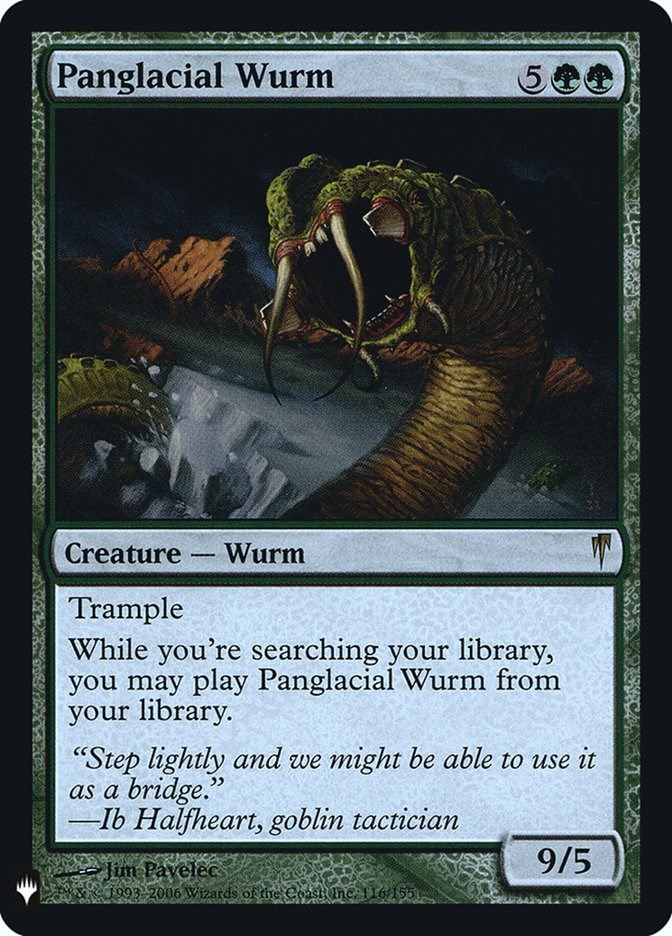 Panglacial Wurm - The List Reprints - Magic: The Gathering