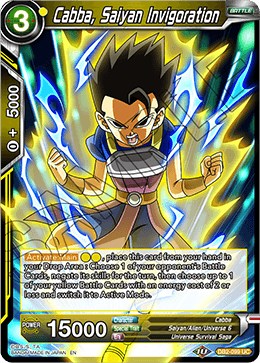 Cabba, Saiyan Invigoration - Draft Box 05 - Divine Multiverse - Dragon ...