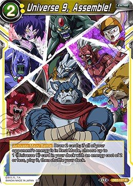 Universe 9, Assemble! - Draft Box 05 - Divine Multiverse - Dragon Ball ...