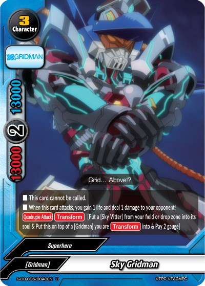 Sky Gridman - SSSS.GRIDMAN - Future Card BuddyFight