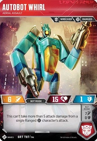 Autobot Whirl - Aerial Assault - Titan Masters Attack - Transformers TCG