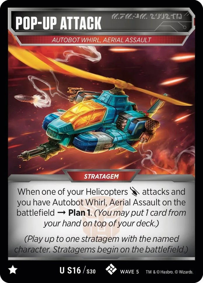 Pop-up Attack - Titan Masters Attack - Transformers TCG