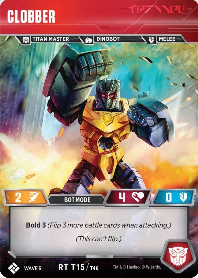 Clobber - Titan Masters Attack - Transformers TCG