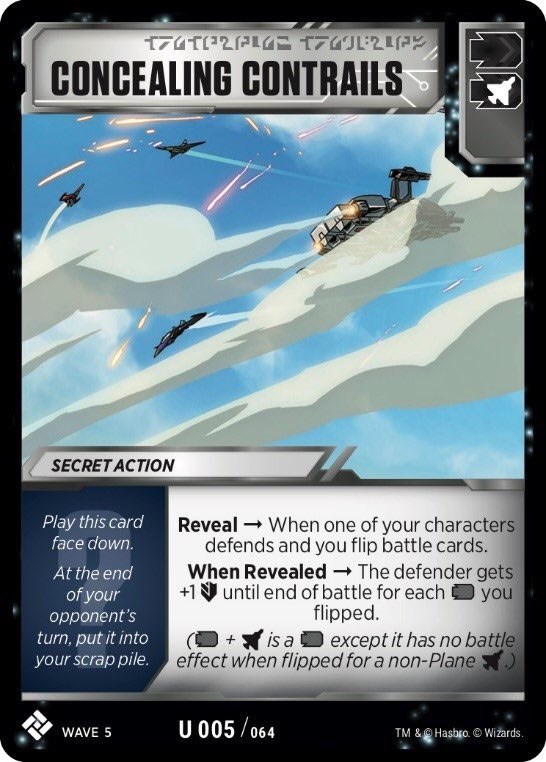 Concealing Contrails - Titan Masters Attack - Transformers TCG