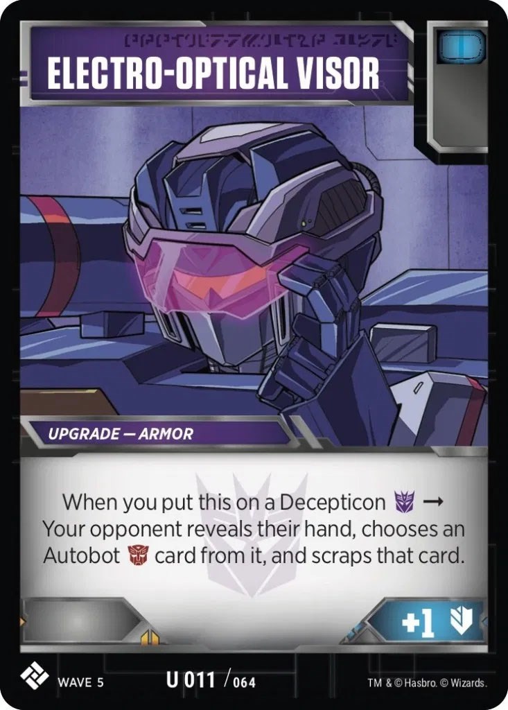Electro-Optical Visor - Titan Masters Attack - Transformers TCG