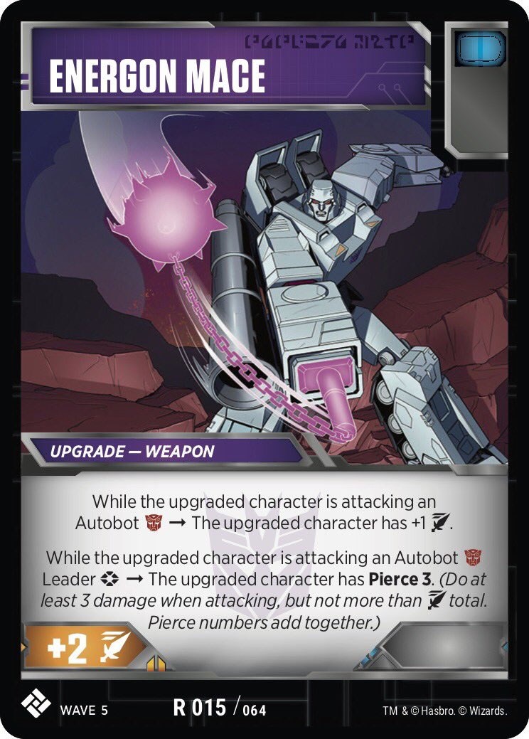 Energon Mace - Titan Masters Attack - Transformers TCG