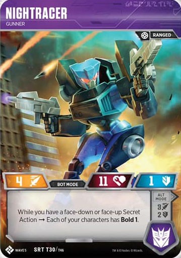 Nightracer - Gunner - Titan Masters Attack - Transformers TCG