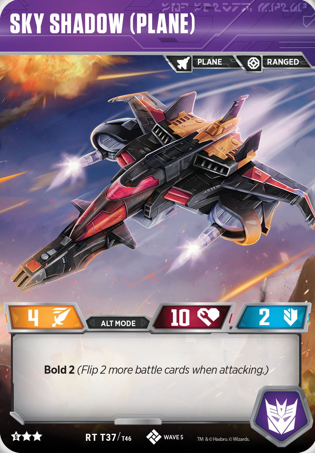 Sky Shadow (Plane) - Titan Masters Attack - Transformers TCG