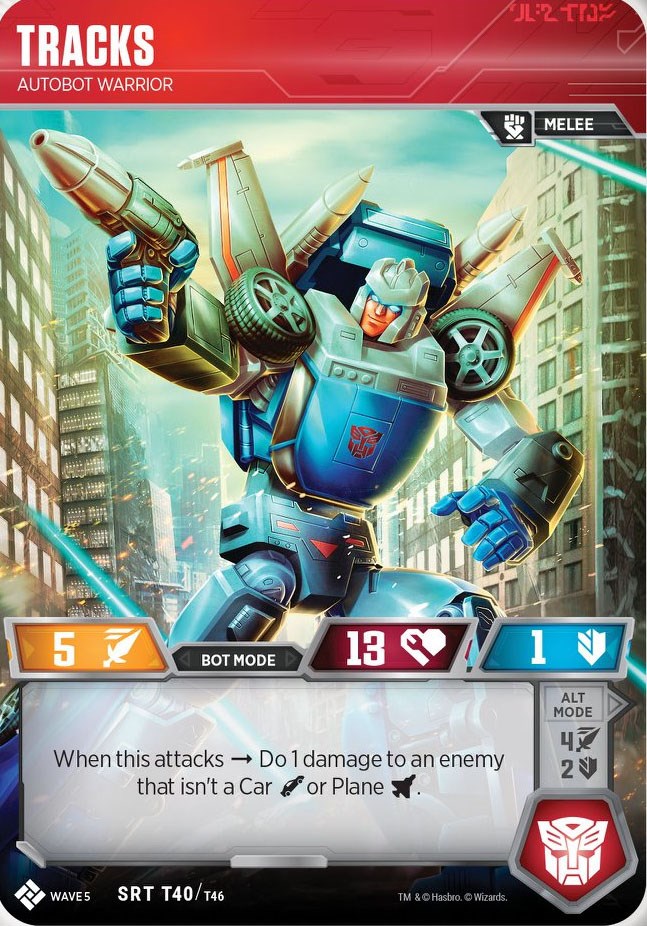 Tracks - Autobot Warrior - Titan Masters Attack - Transformers TCG