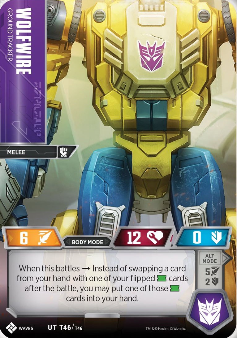 Wolfwire - Ground Tracker - Titan Masters Attack - Transformers TCG