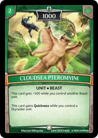 Cloudsea Pteromyini - Ascension - Argent Saga TCG