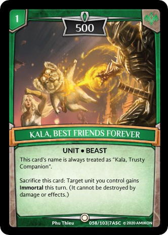 Kala, Best Friends Forever - Ascension - Argent Saga TCG