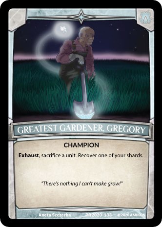 Greatest Gardener, Gregory - Argent Saga Promos - Argent Saga TCG