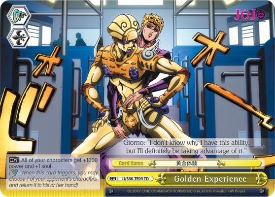 Golden Experience - JoJo's Bizarre Adventure: Golden Wind - Weiss Schwarz