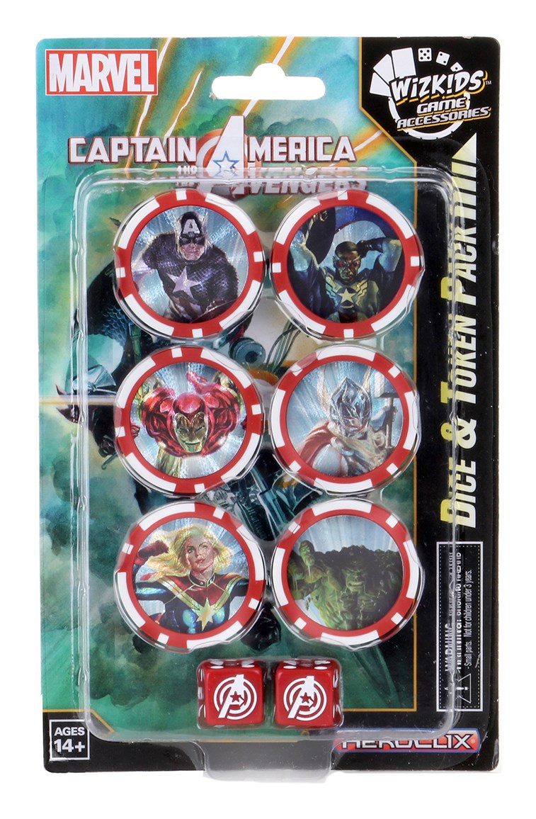 Captain America and the Avengers Dice & Token Pack - Captain America ...