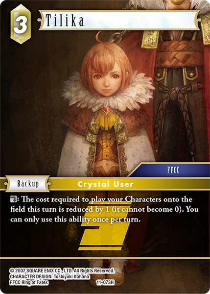 Tilika - Opus XI - Final Fantasy TCG Tilika - Opus XI - Final Fantasy TCG