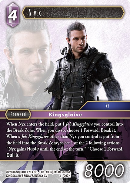 Nyx - Opus XI - Final Fantasy TCG Nyx - Opus XI - Final Fantasy TCG