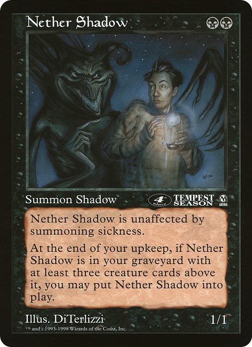 Nether Shadow (4th Place) (Arena League) - Oversize Cards - Magic: The ...