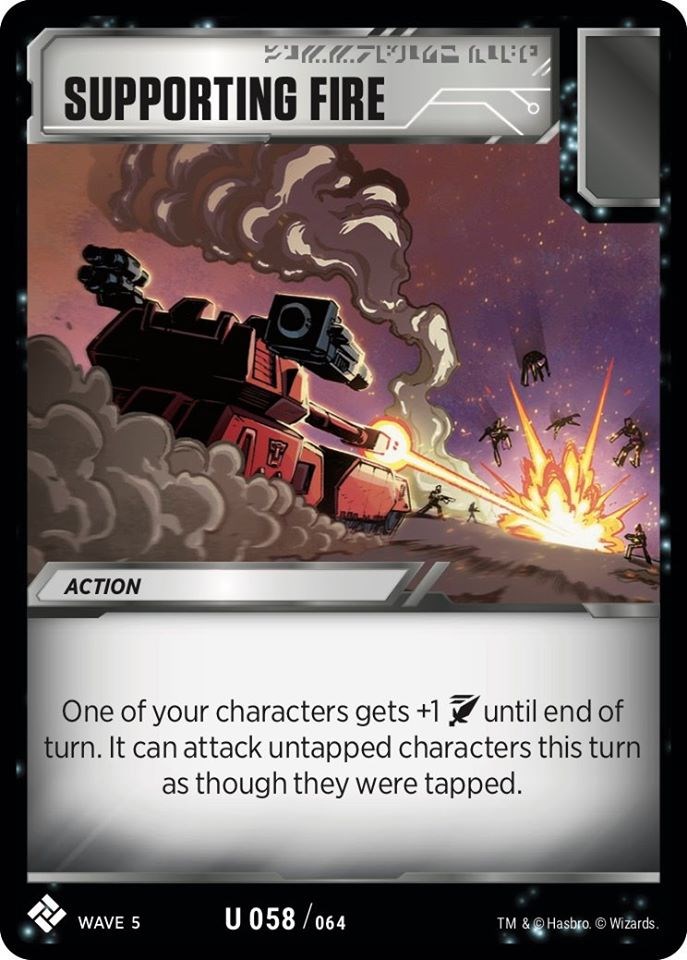 Supporting Fire - Titan Masters Attack - Transformers TCG