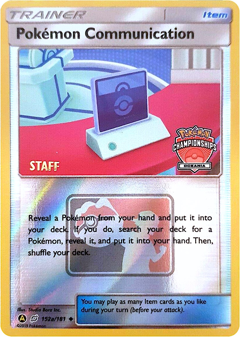 Pokemon Communication - 152a/152 (Oceania Championships) [Staff ...