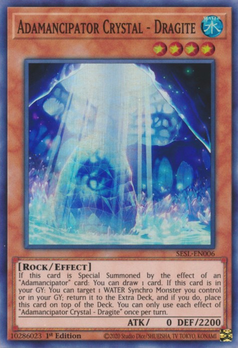 Adamancipator Crystal - Dragite - Secret Slayers - YuGiOh