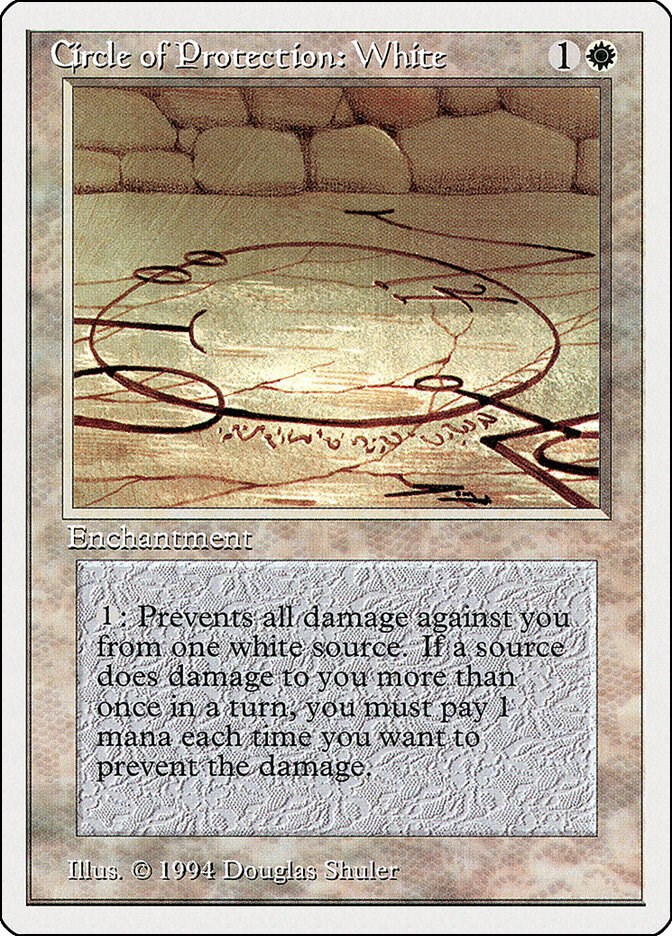 Circle of Protection: White - Summer Magic - Magic: The Gathering