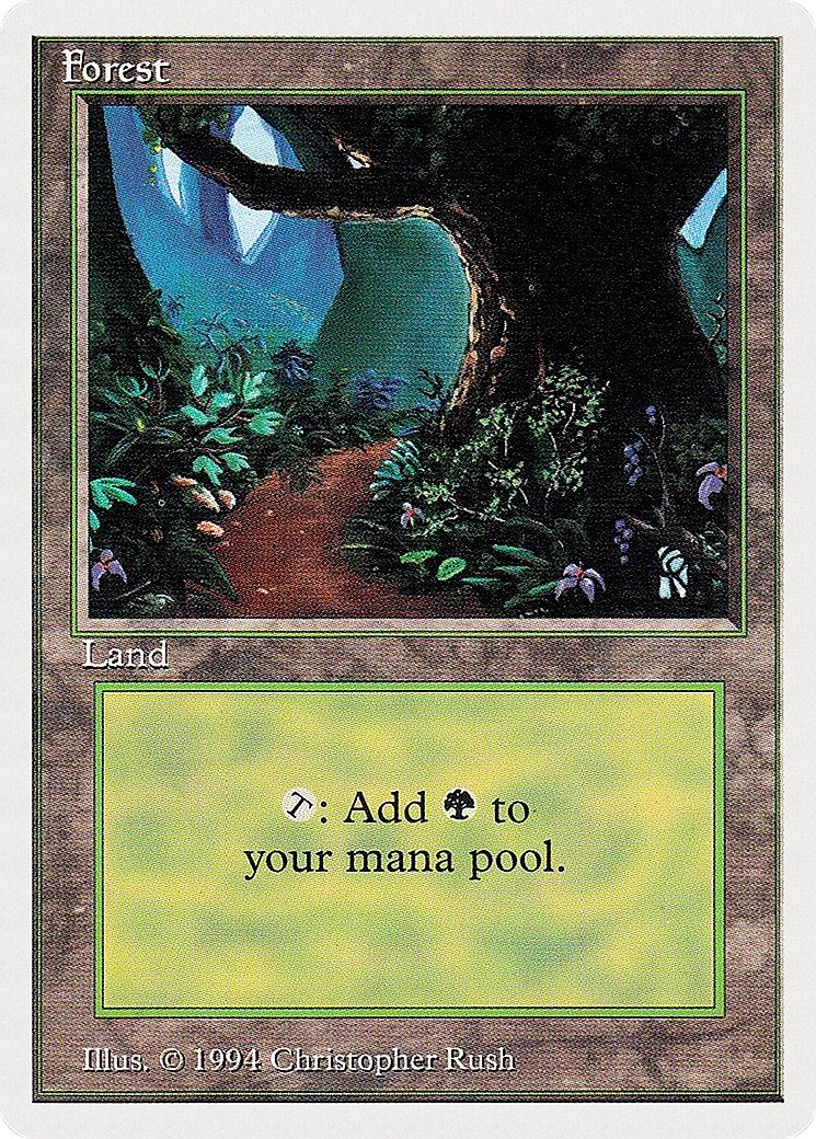 Forest (B) - Summer Magic - Magic: The Gathering