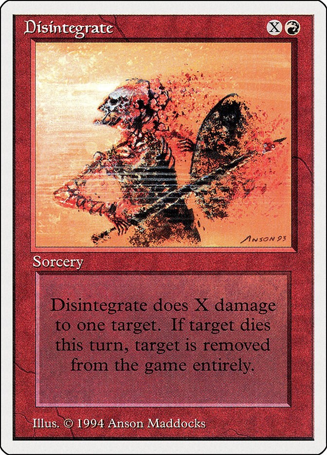 Disintegrate - Summer Magic - Magic: The Gathering