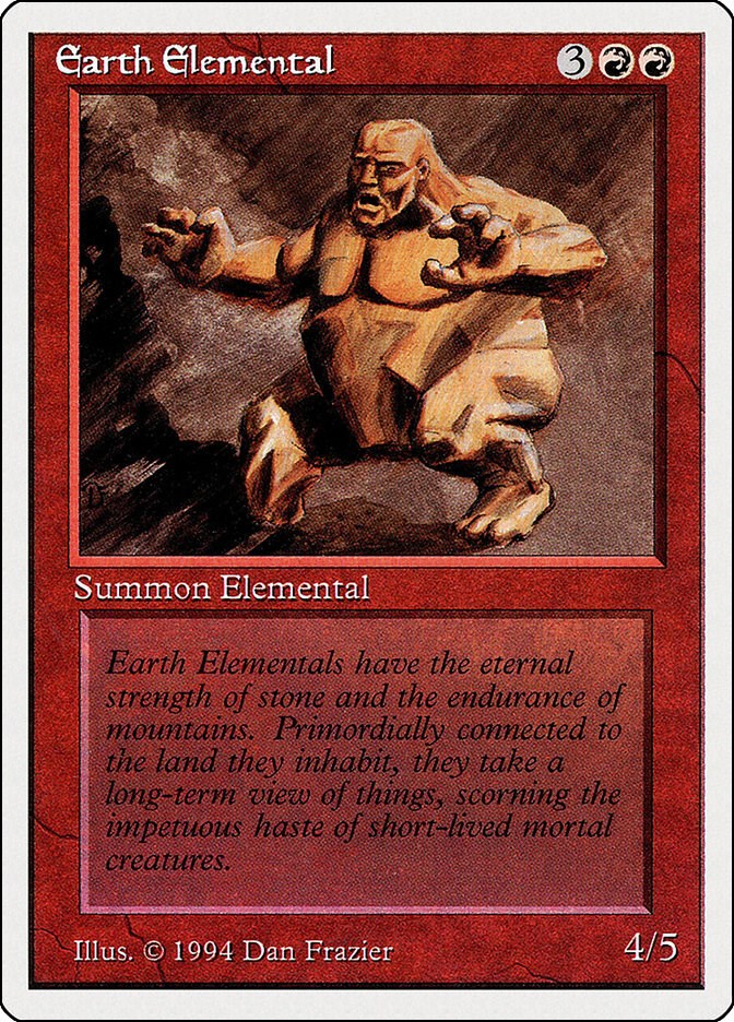 Earth Elemental - Summer Magic - Magic: The Gathering