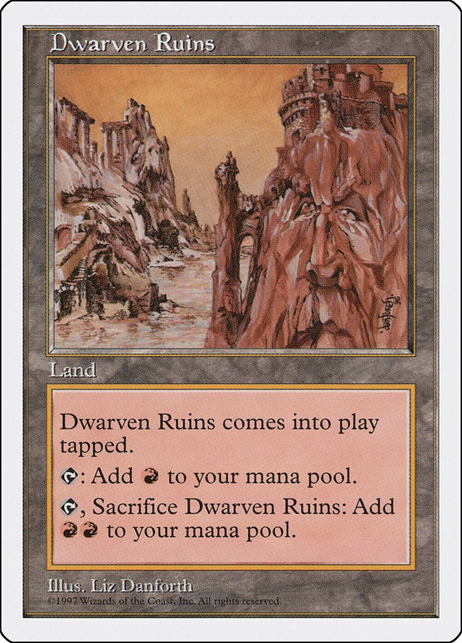 Dwarven Ruins - Fifth Edition - Magic: The Gathering