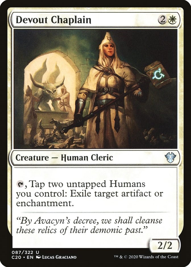 Devout Chaplain - Commander 2020 - Magic: The Gathering