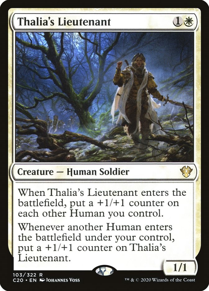 Thalia's Lieutenant - Commander 2020 - Magic: The Gathering