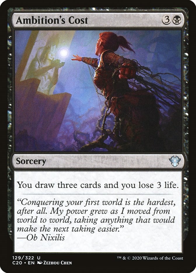 Ambition's Cost - Commander 2020 - Magic: The Gathering