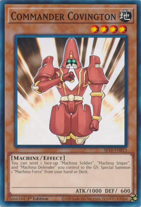 Commander Covington - Structure Deck: Mechanized Madness - YuGiOh