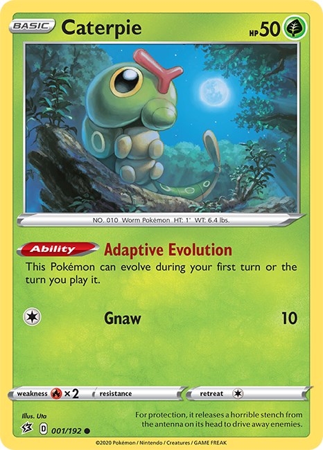 Mega Caterpie Card