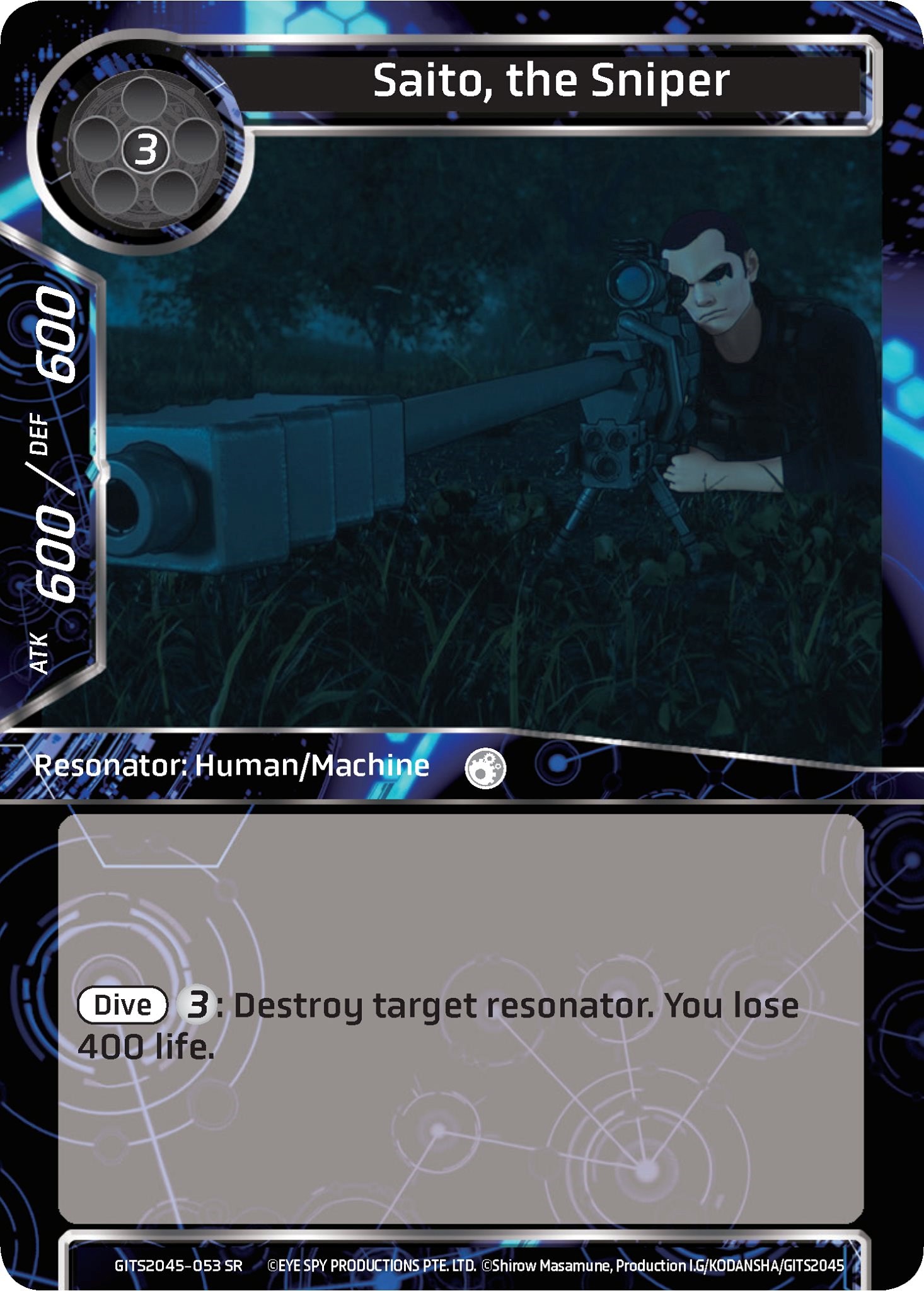 Saito, the Sniper - Ghost in the Shell SAC_2045 - Force of Will