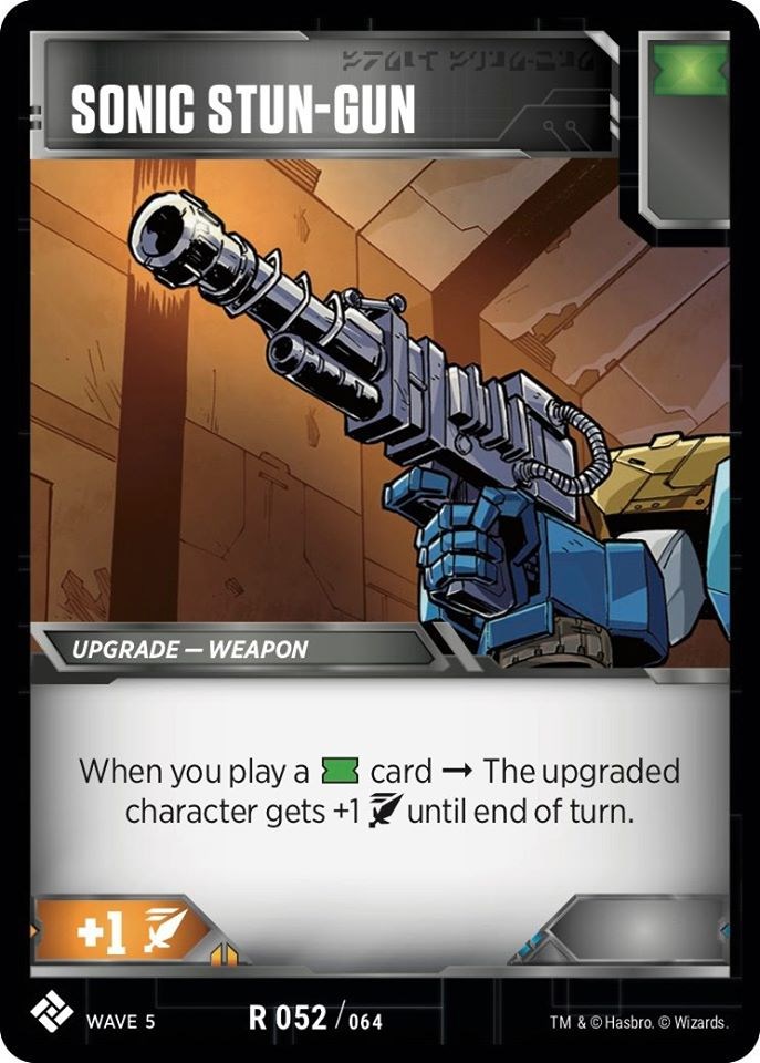 Sonic Stun-Gun - Titan Masters Attack - Transformers TCG