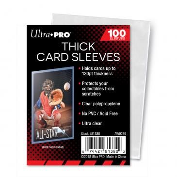 Ultra Pro Extra Thick Card Soft Sleeves (100-Pack) - Ultra Pro Card ...