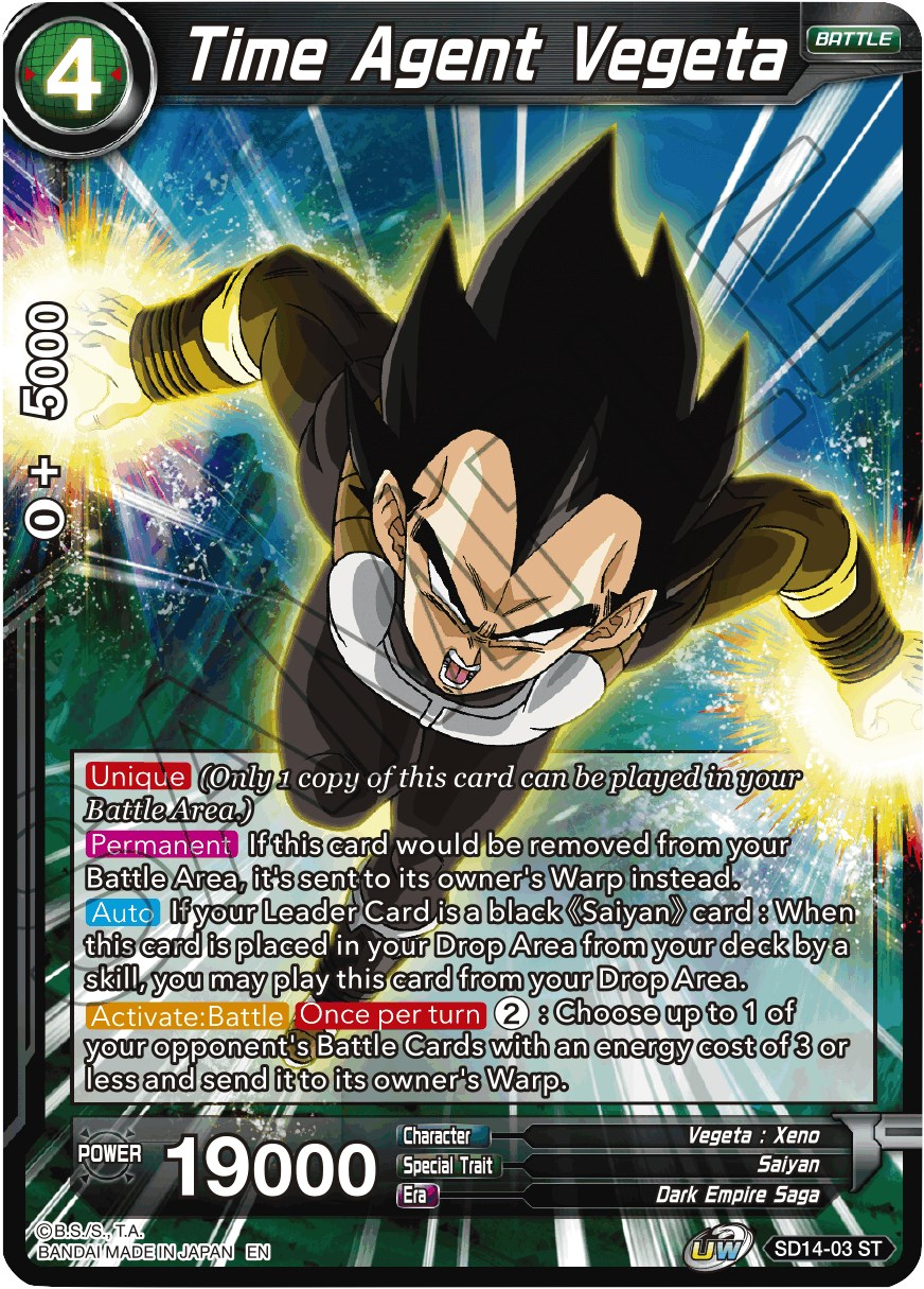 Time Agent Vegeta - Rise of the Unison Warrior - Dragon Ball Super: Masters