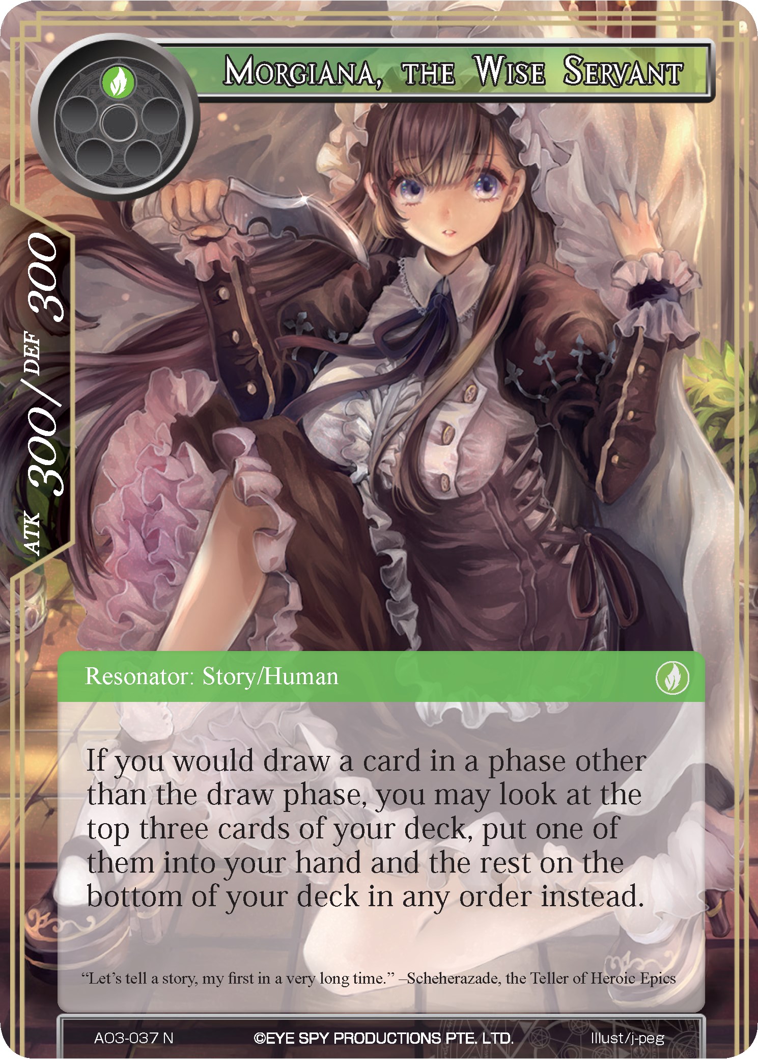 Morgiana, the Wise Servant - Alice Origin III - Force of Will