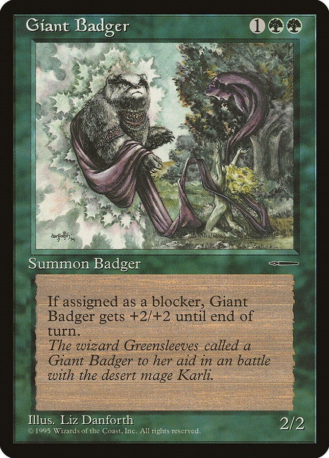 Giant Badger - Media Promos - Magic: The Gathering