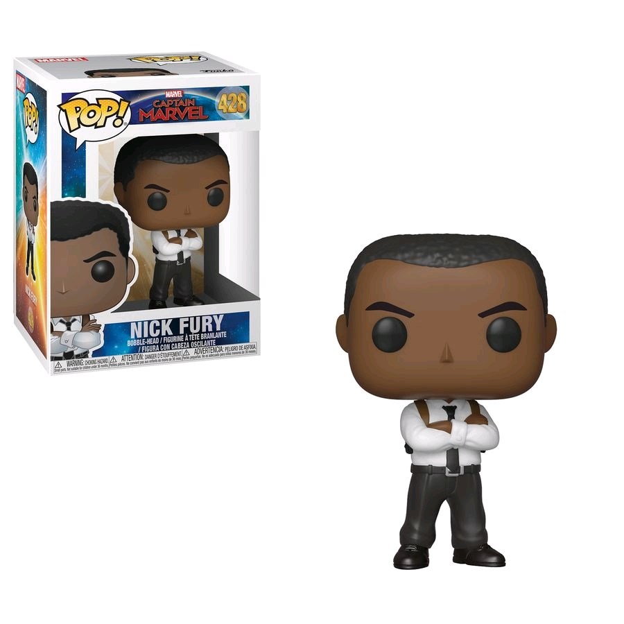 Captain Marvel: Nick Fury (Bobble-Head) - Pop! Vinyl - Funko
