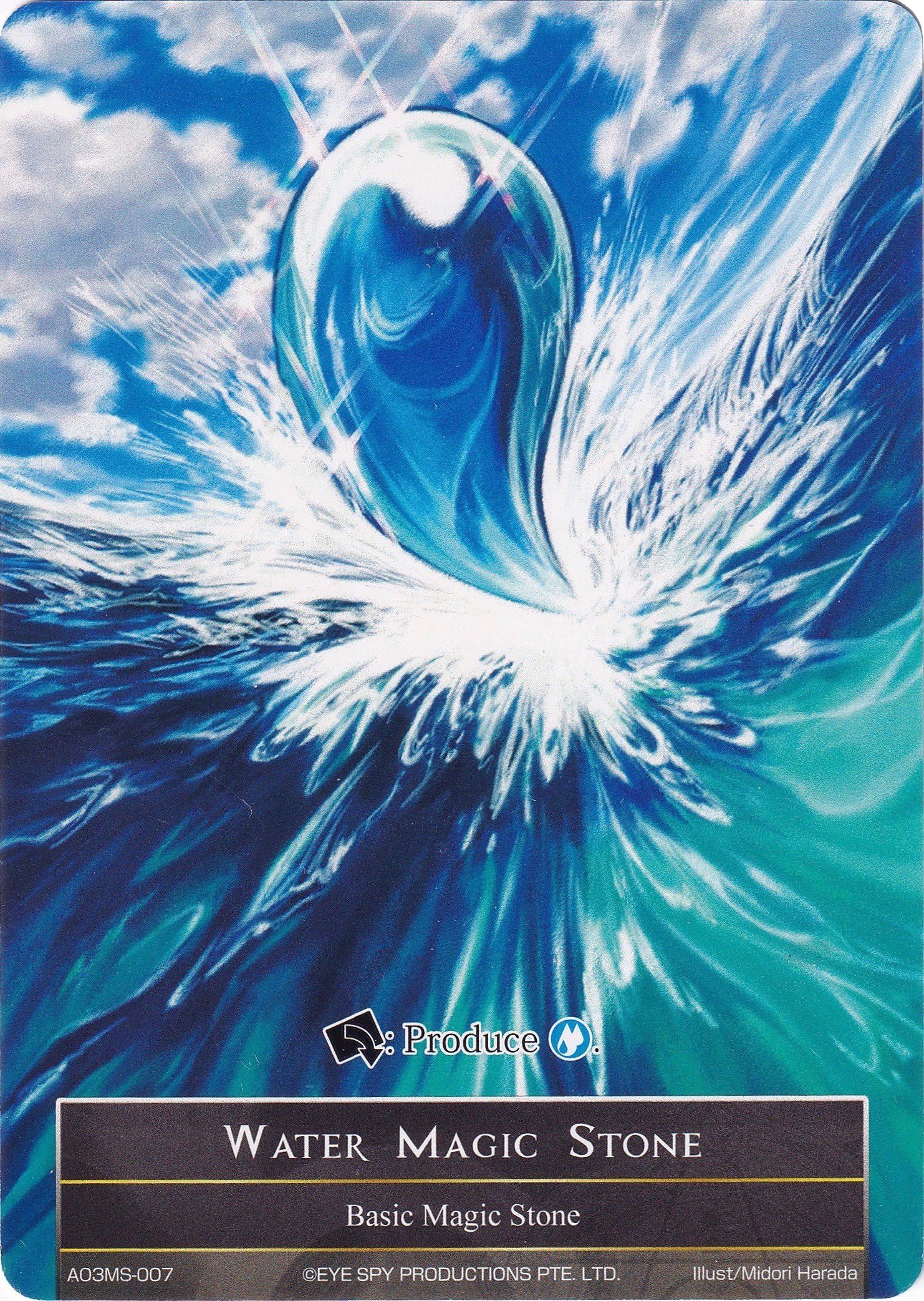Water Magic Stone - AO3MS-007 - Alice Origin III - Force of Will