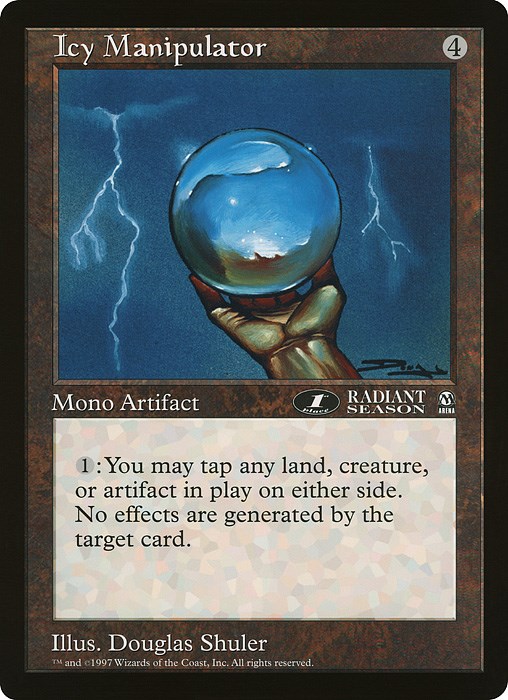 Icy Manipulator (1st Place) (Arena League) - Oversize Cards - Magic ...