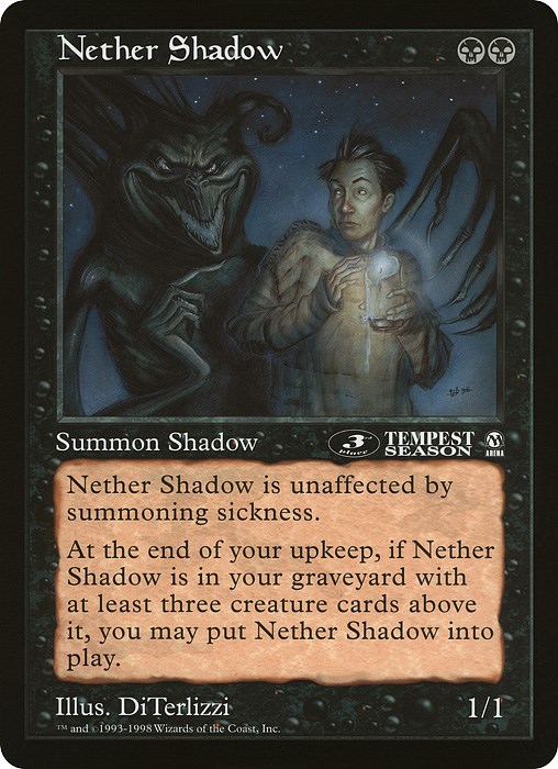 Nether Shadow (3rd Place) (Arena League) - Oversize Cards - Magic: The ...