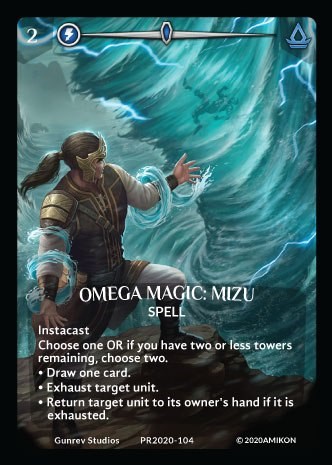 Omega Magic: Mizu (Full Art) - Argent Saga Promos - Argent Saga TCG