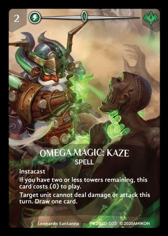 Omega Magic: Kaze (Full Art) - Argent Saga Promos - Argent Saga TCG