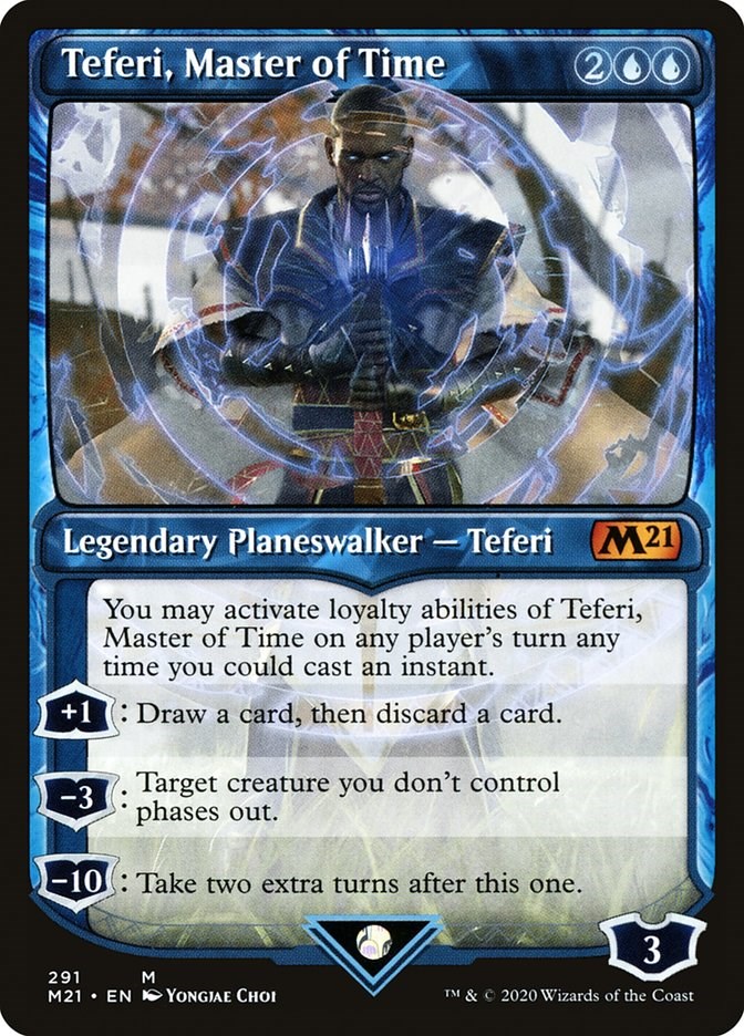 Teferi, Master of Time (Showcase) (291) - Core Set 2021 - Magic: The ...